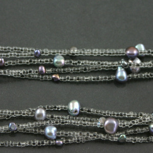 Vintage Tahitian Pearl Flapper Style Necklace