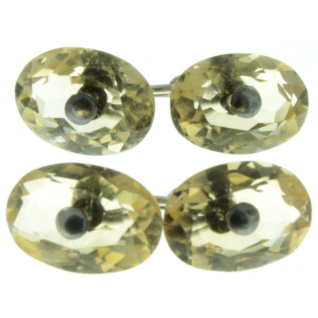 Art Deco Retractable Double Cufflinks - Carus Jewellery