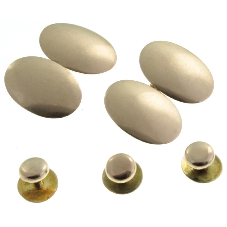 Art Deco Retractable Double Cufflinks - Carus Jewellery