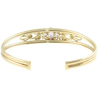 Vintage 9ct Gold Amethyst Torque Bangle