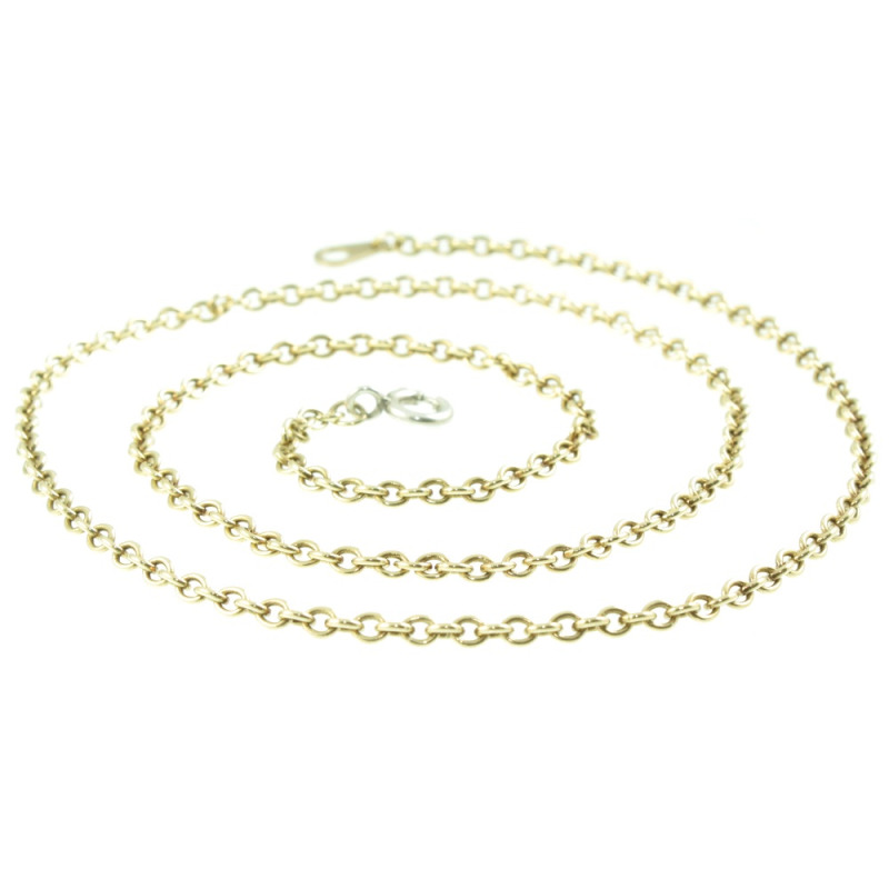 Vintage 9ct Gold Trace Link Chain Necklace